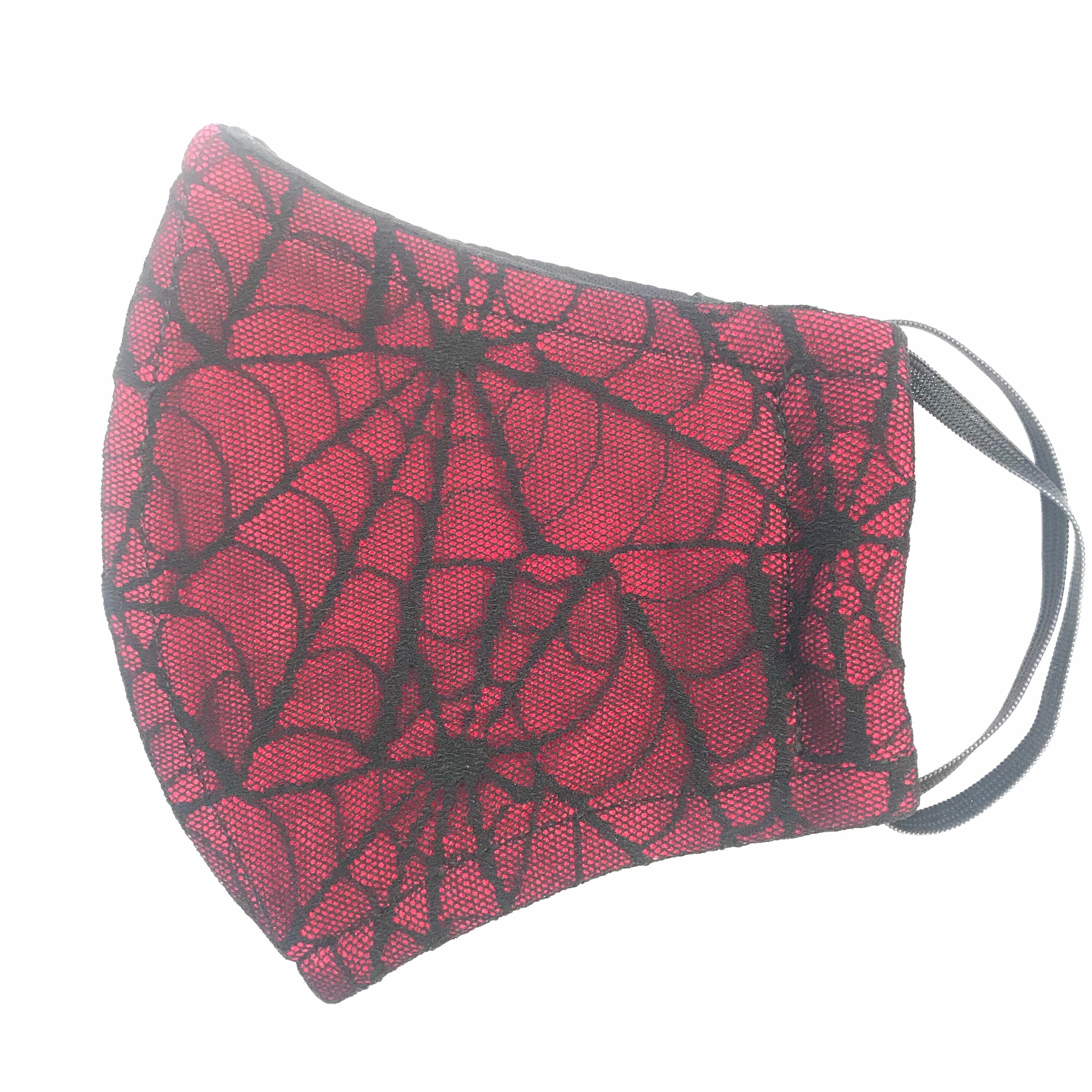 Gothic Spiderweb Face Mask With Nose Wire & Pockets for Insert - Etsy