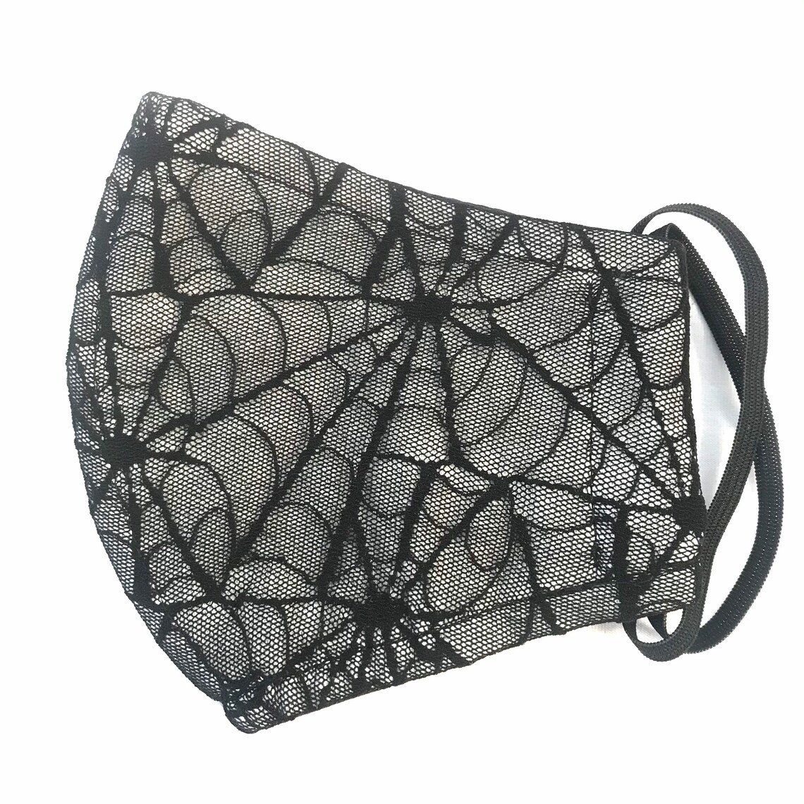 Gothic Spiderweb Face Mask With Nose Wire & Pockets for Insert - Etsy