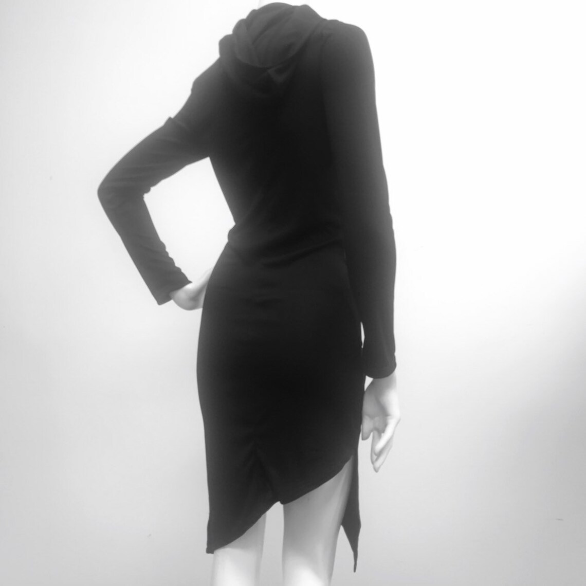 Techwear Dress Cyberpunk Hoodie Mini Dress Gothic Futuristic - Etsy