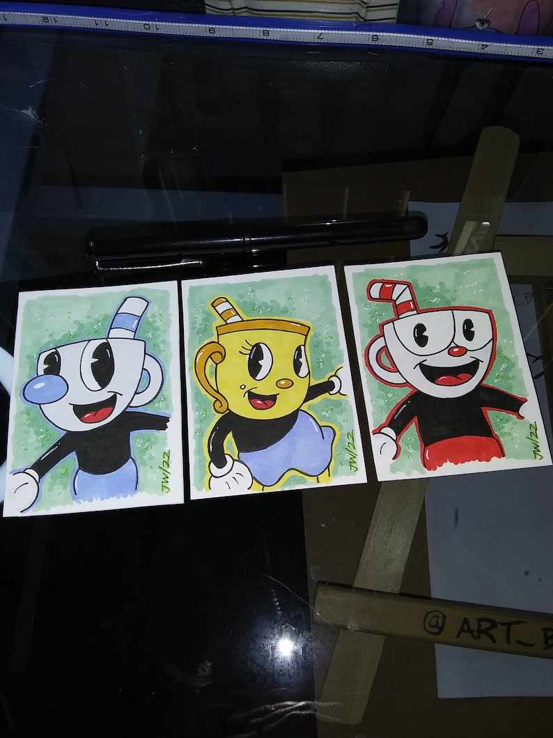CUPHEAD Card Set! - Etsy