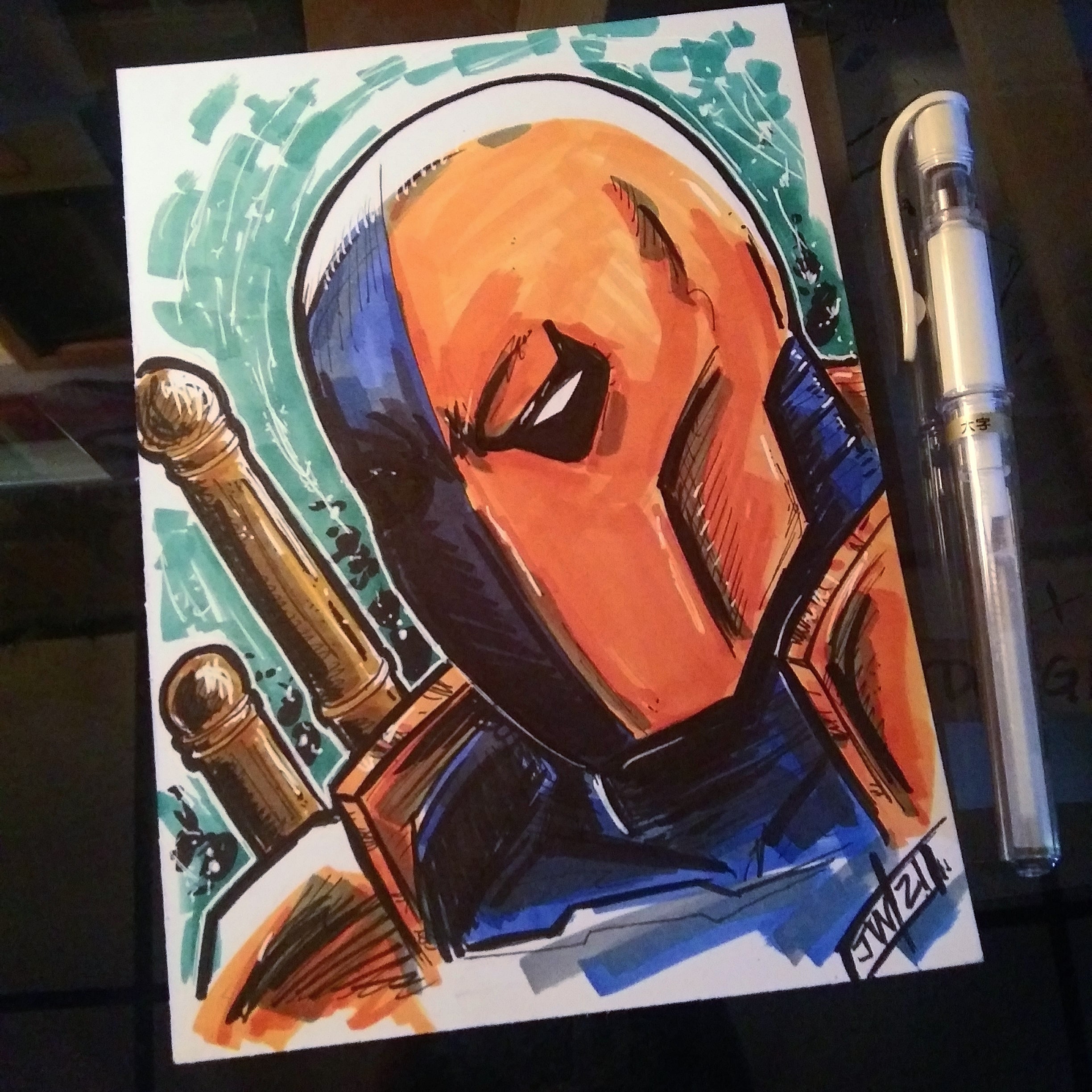 Deathstroke Drawings In Pencil