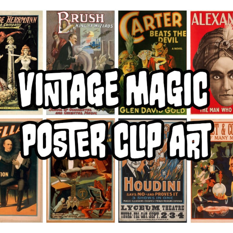 Vintage Magic Poster - Etsy