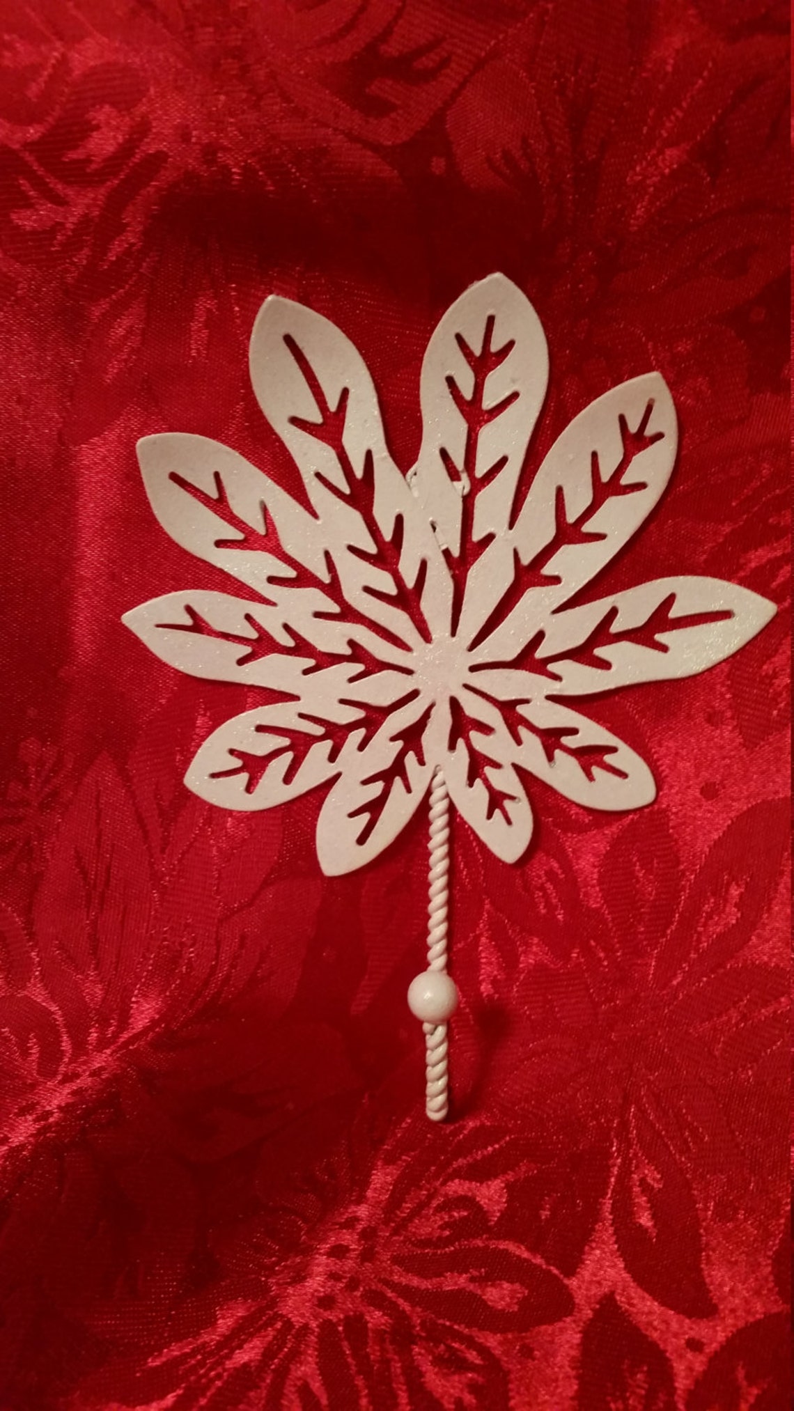 Winter White Leaf Hook - Etsy