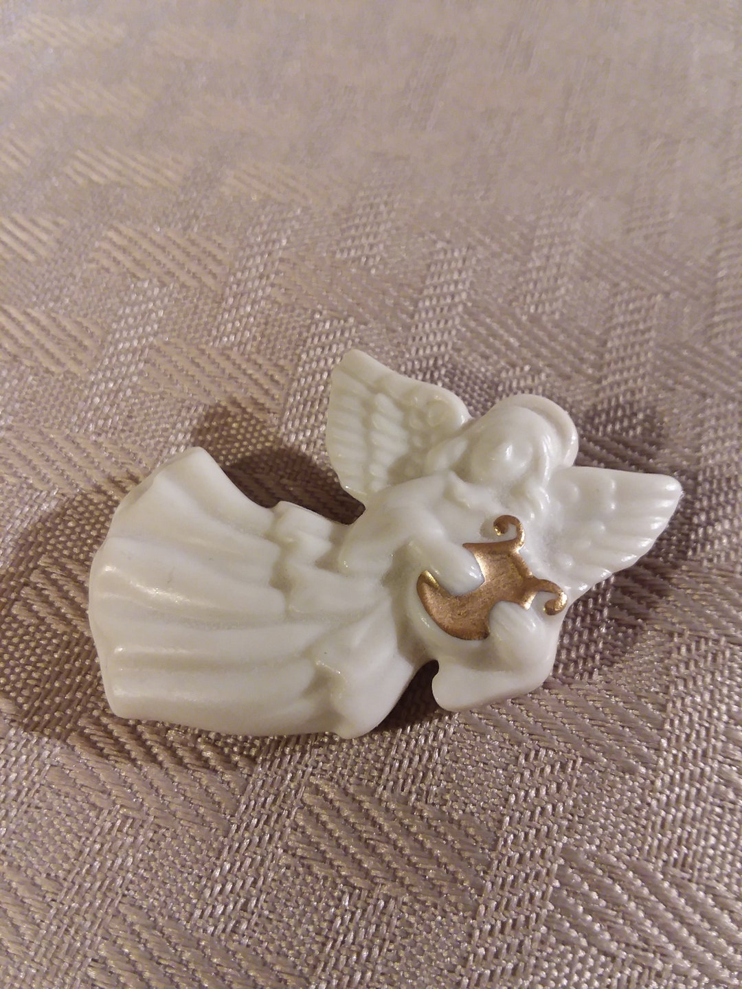 Lenox Angel With Harp Pin - Etsy
