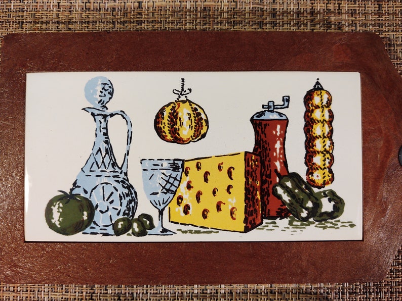 Armbee Wood & Tile Cheese Board - Etsy