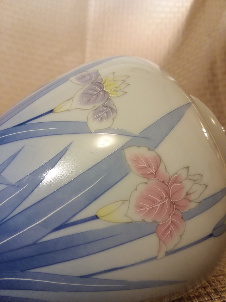 Otagiri Japan Blue Iris Vase | Etsy