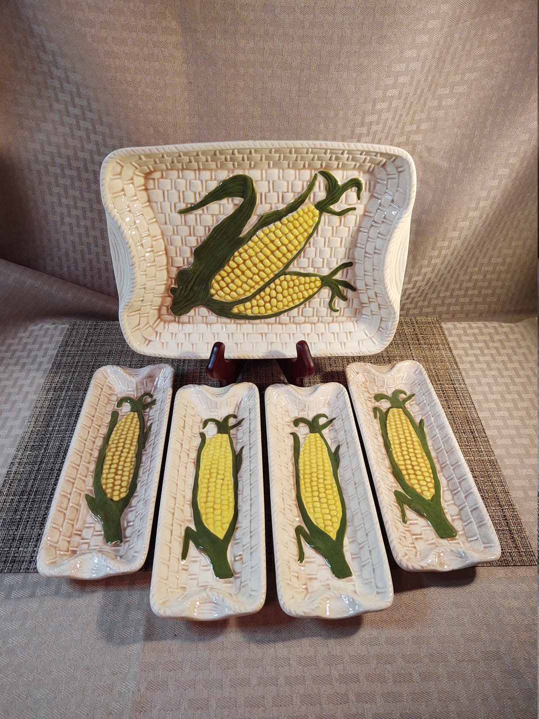 Sweet Corn Ceramic Trays and Platter - Etsy