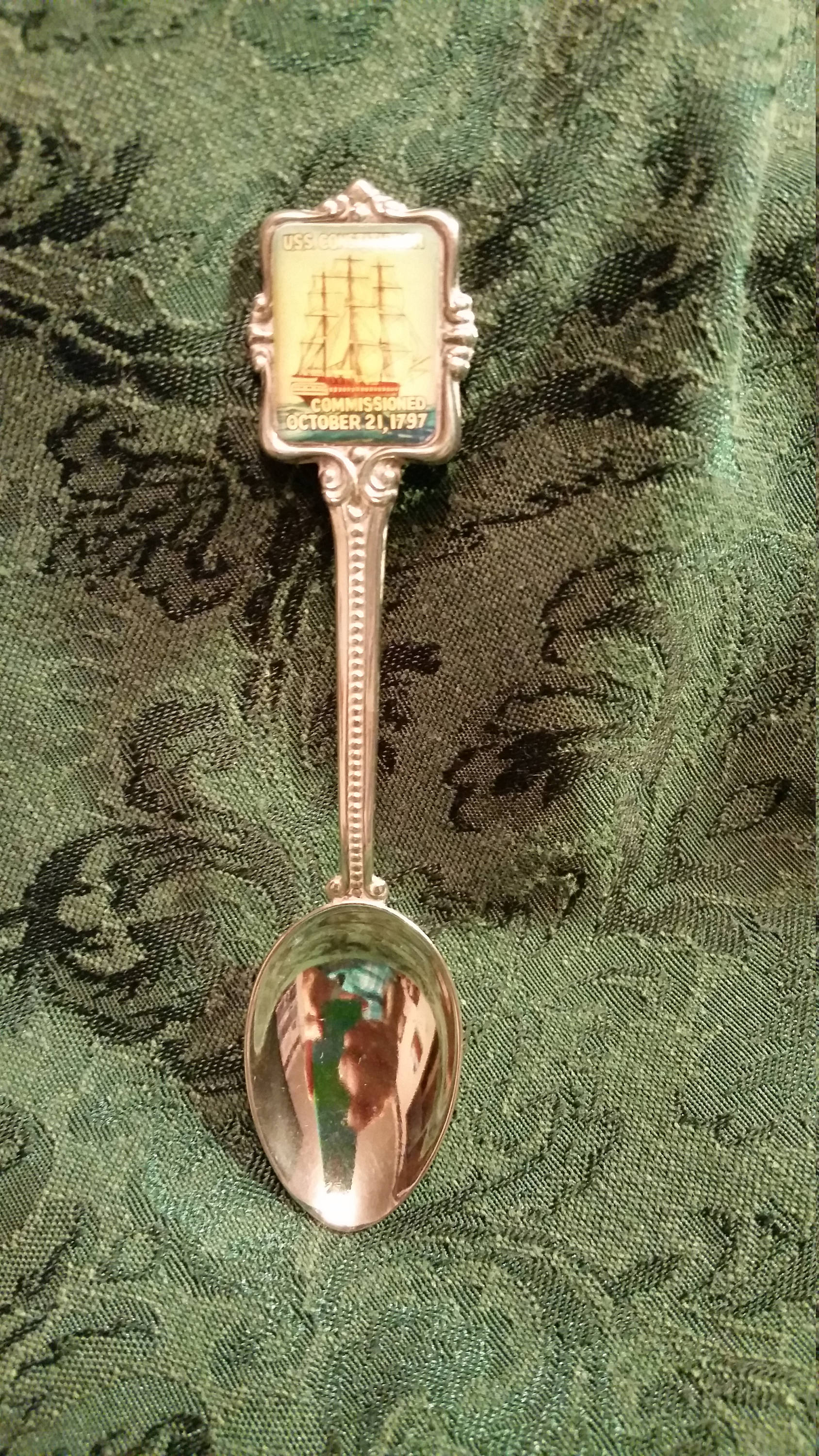USS Constitution Silver Plated Commemorative Spoon - Etsy