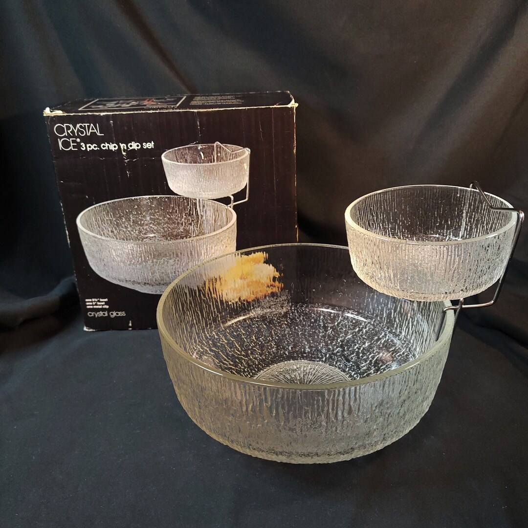 Crystal Ice 3 Piece Chip 'N Dip Set - Etsy