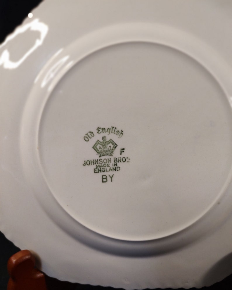 Johnson Bros. Old English Square Salad Plate Pair - Etsy
