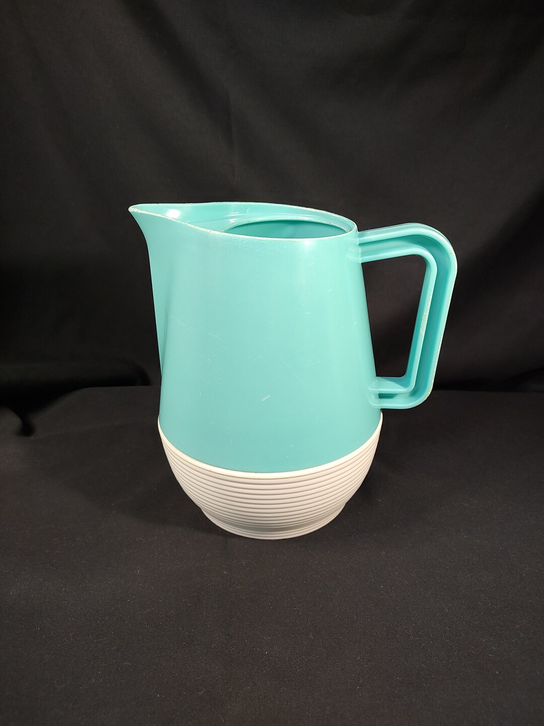 Aqua Hard Plastic Retro Pitcher - Etsy