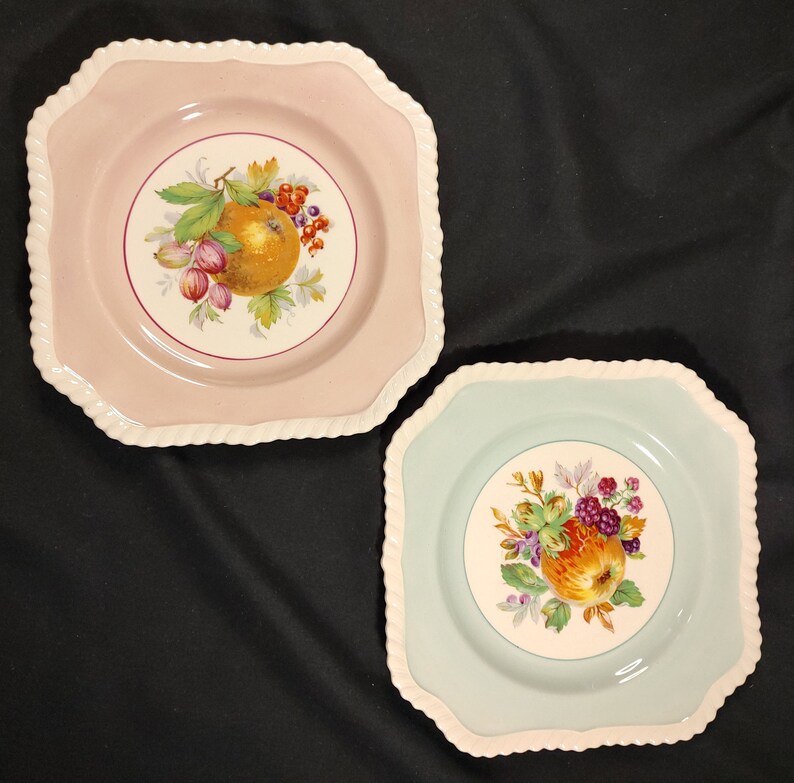 Johnson Bros. Old English Square Salad Plate Pair - Etsy