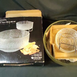 Crystal Ice 3 Piece Chip 'N Dip Set - Etsy