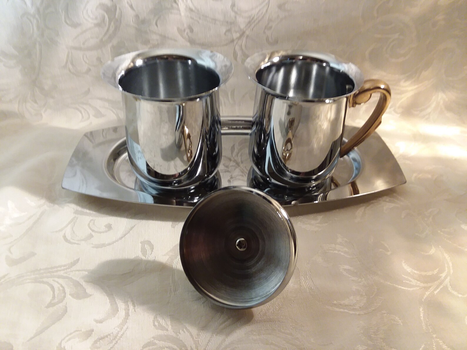 Kromex Sugar Bowl & Creamer Set | Etsy