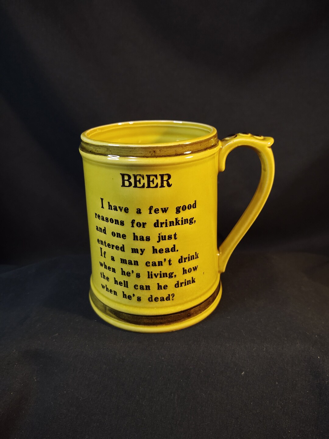 Enesco Humorous Ceramic Beer Mug - Etsy