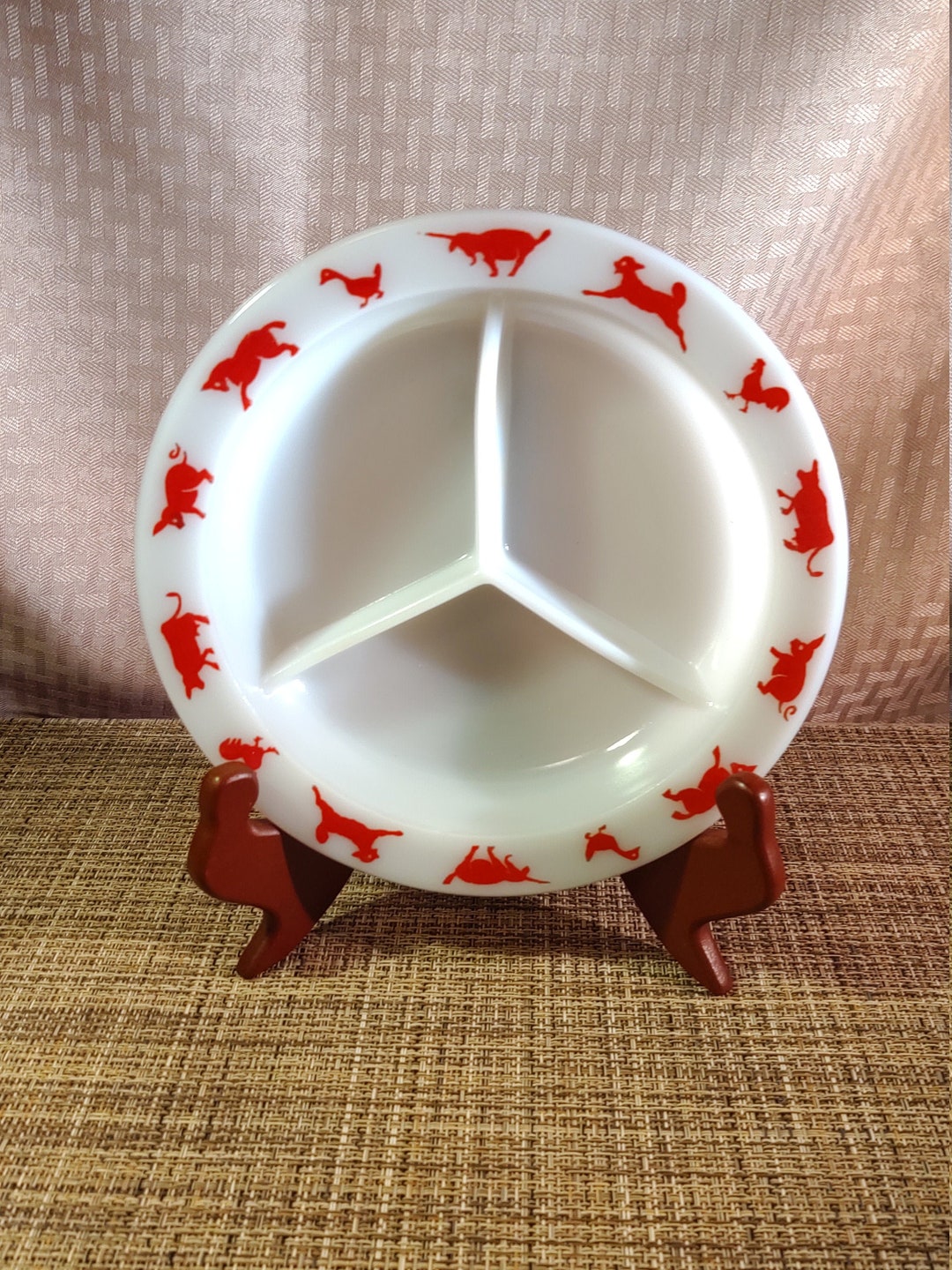 Hazel Atlas Looney Tunes Red Child's Bowl - Etsy