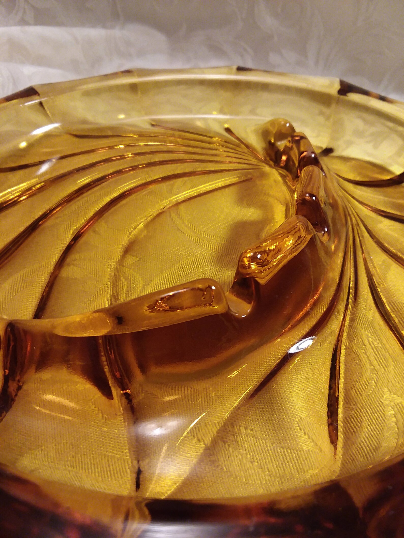 Amber Glass Swirl Ashtray - Etsy