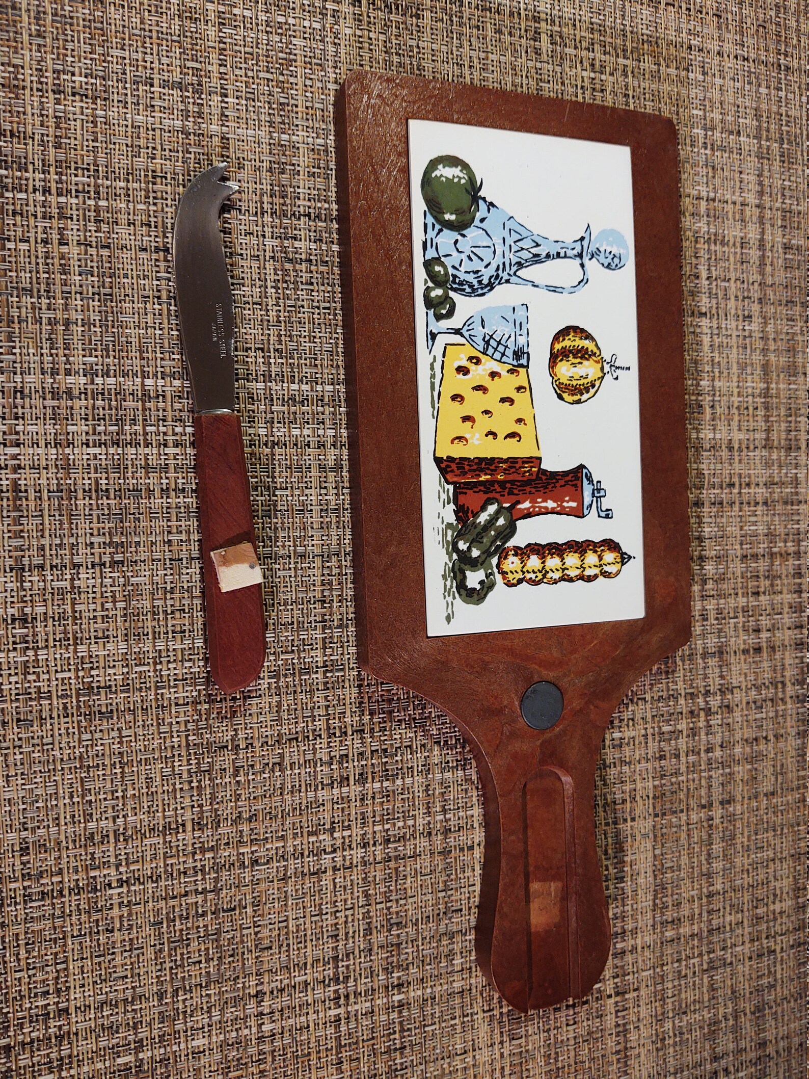 Armbee Wood & Tile Cheese Board | Etsy