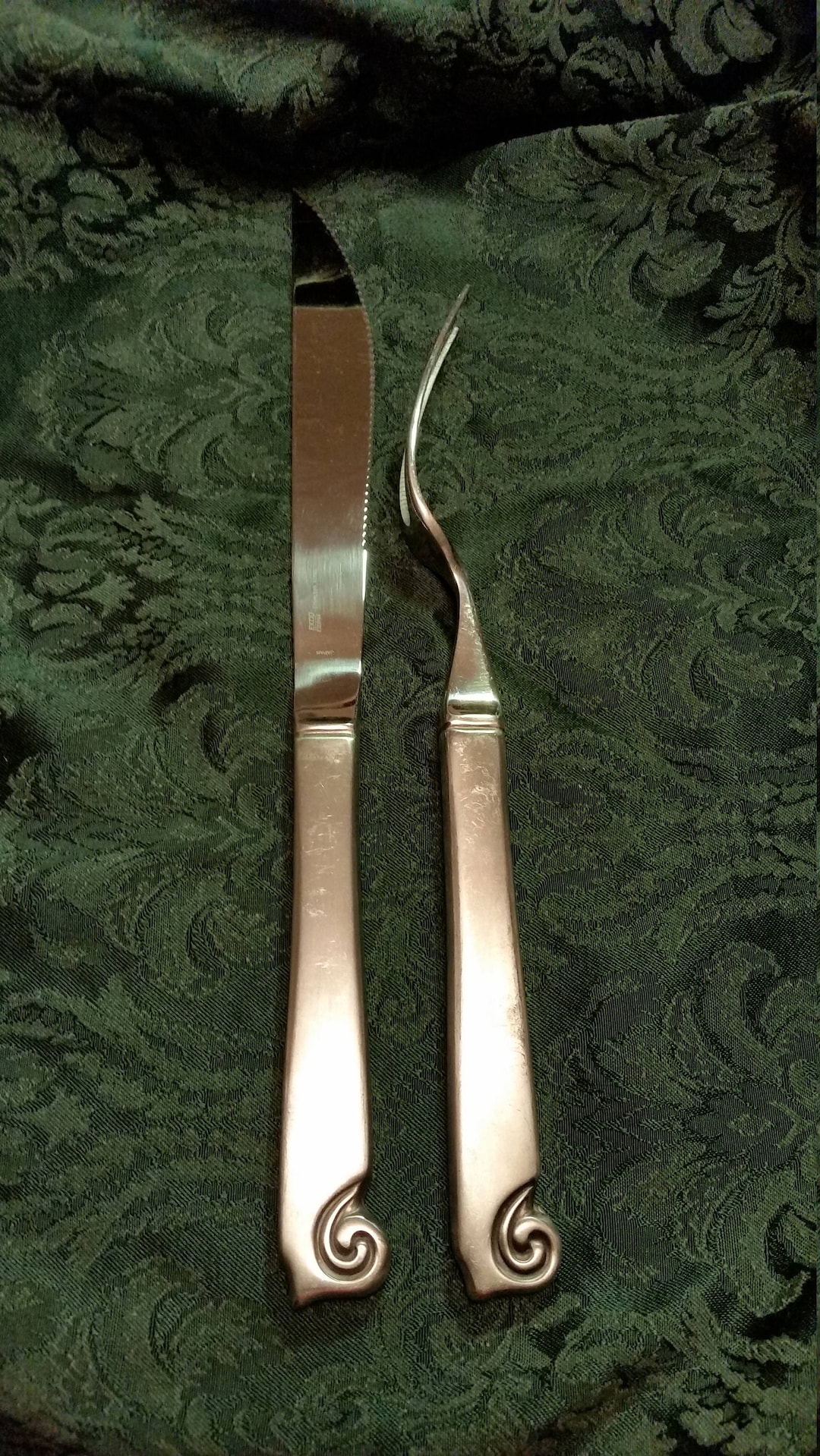 Ekco Eterna Classic Column Meat Fork & Knife Set - Etsy