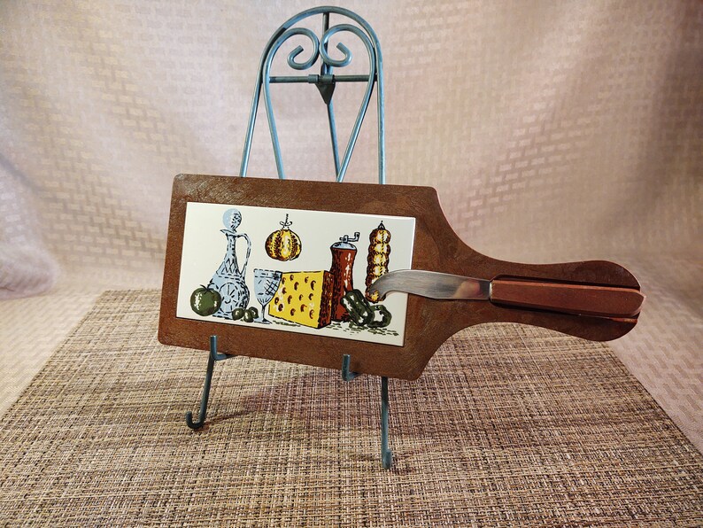 Armbee Wood & Tile Cheese Board | Etsy