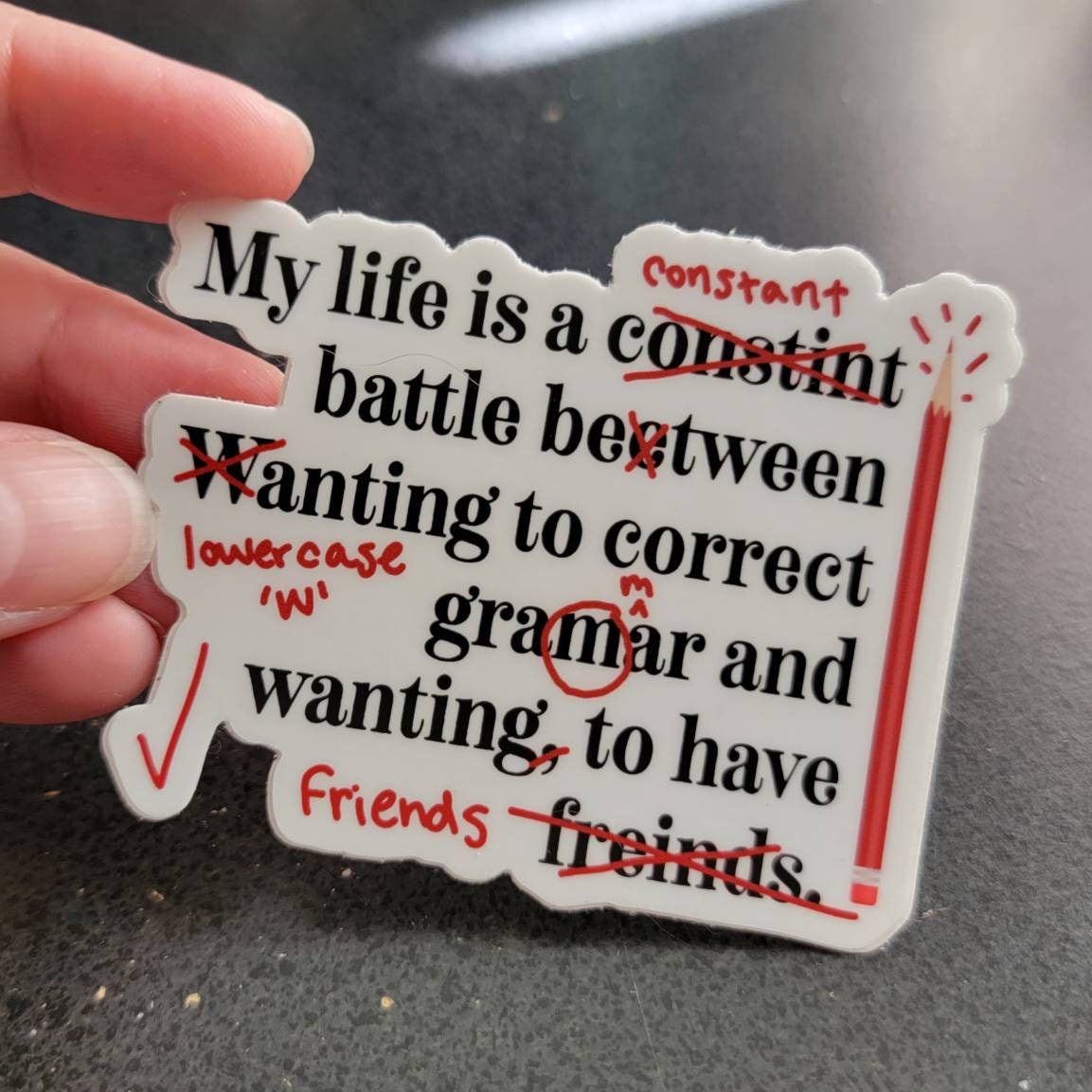 Grammar/copy Editor/proofreading Sticker/decal - Etsy