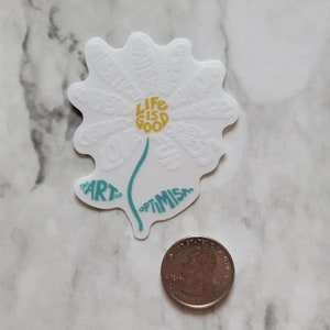 The Art of Optimism Clear Sticker/decal - Etsy