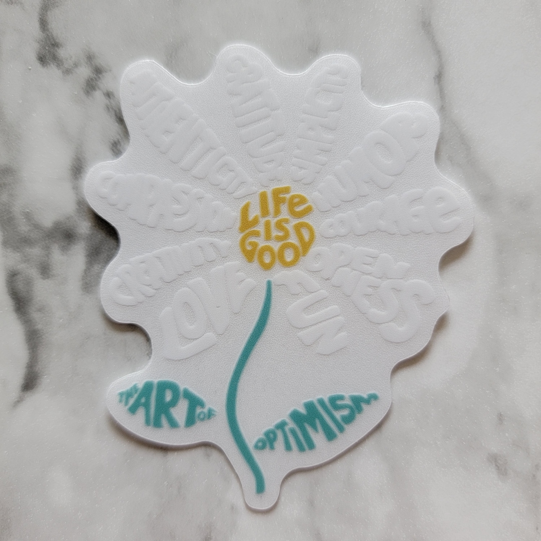 The Art of Optimism Clear Sticker/decal - Etsy