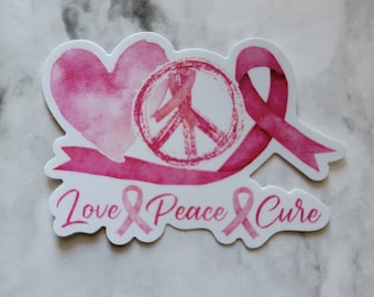Breast Cancer Sticker Breast Cancer Gift Anti Pink Washing Breast ...