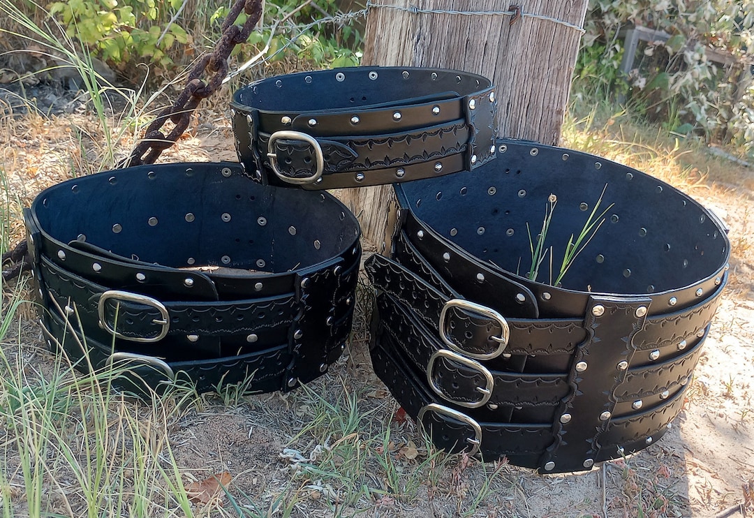 Leather Kidney Belt: Hand-tooled, Custom Armor Belts - Etsy
