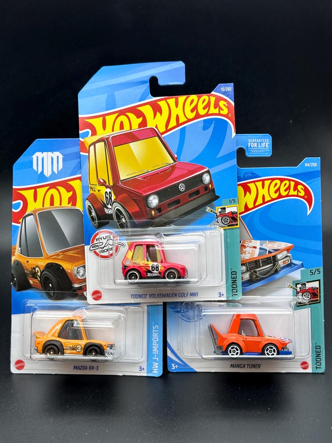 1:64 Tooned VW Golf Manga Tuner Skyline Mazda Rx3 Diorama Toy ...