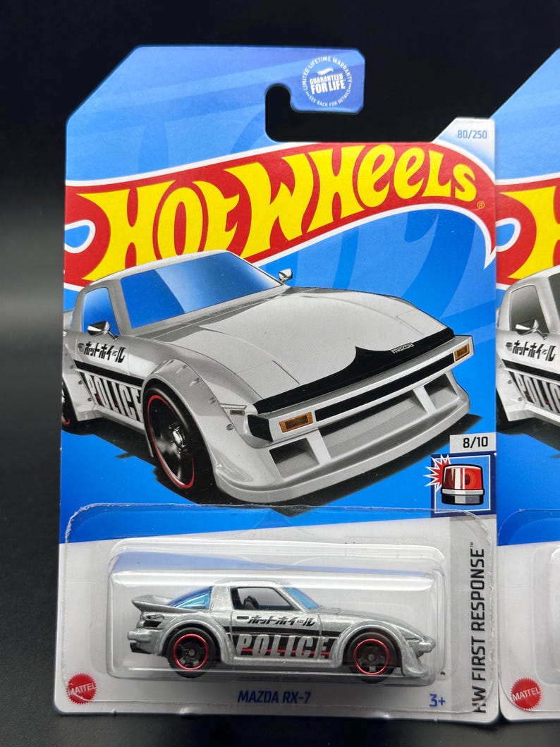 Classic Mazda Rx7 1st Gen Police JDM HW Stuffer Toy Car Collection Die ...