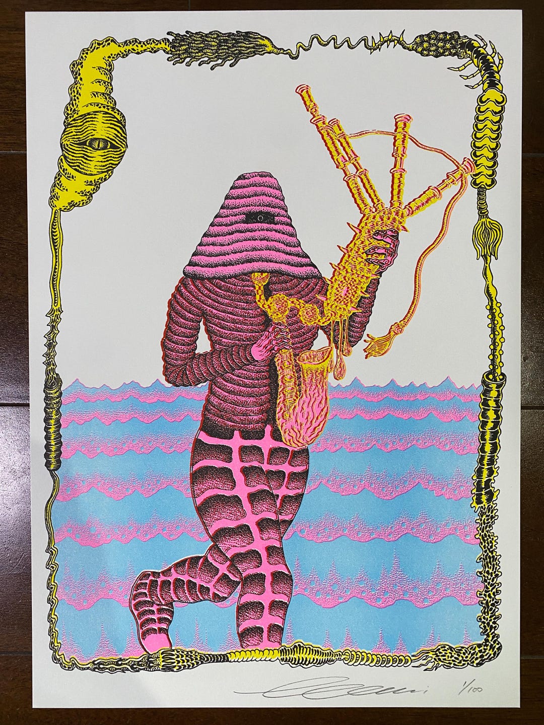 Psycho Player RISOGRAPH Poster 4 Color 11.8" X 16.5" (297mm X 420mm ...