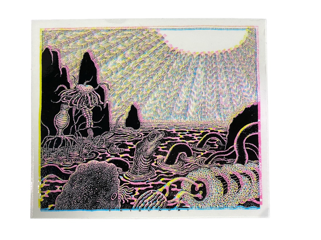 Ocean Silkscreen Sticker: Clear Vinyl (good for Both Outdoor and Indoor ...