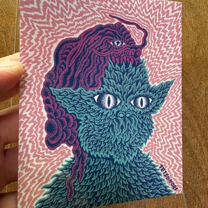 Cat Wave Sticker /clear Lamination + Offset Printing (good for Indoor ...