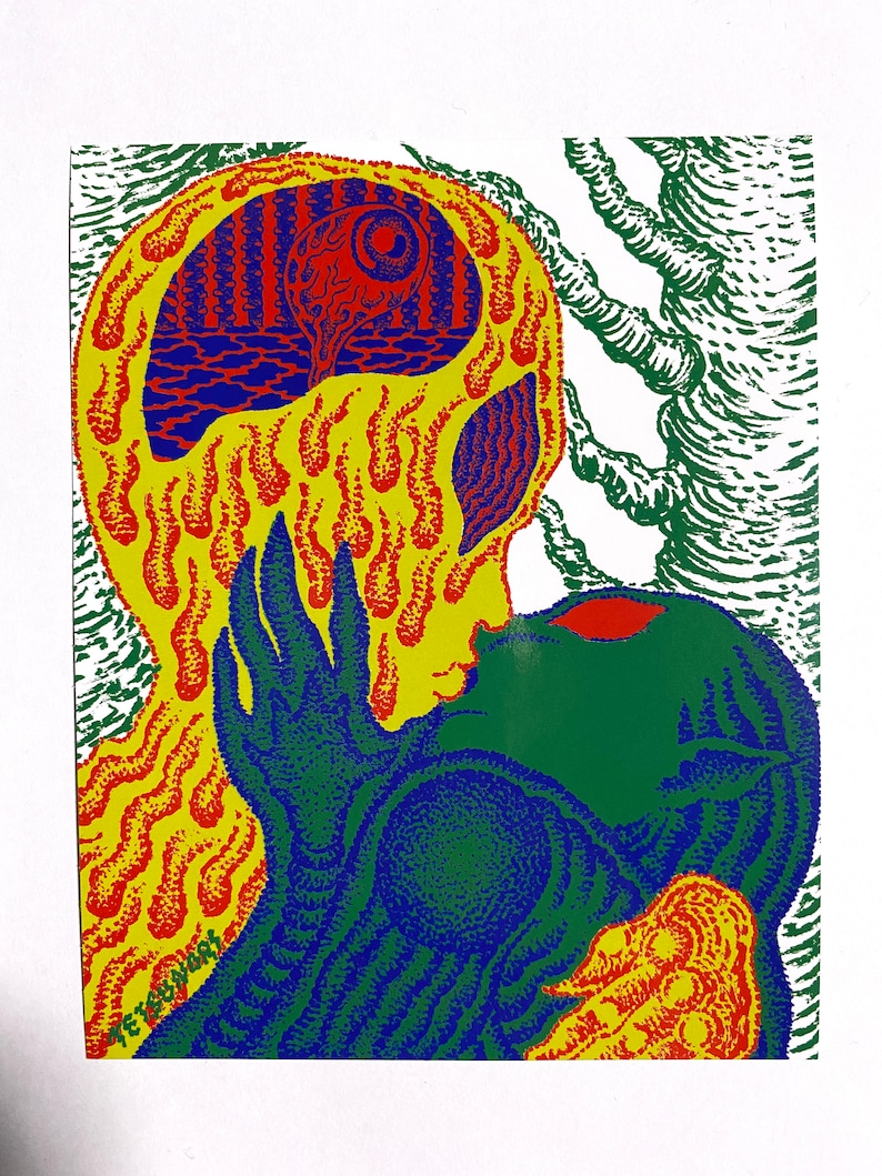 Alien Kiss Sticker: Clear Lamination + Offset Printing (good for Indoor ...