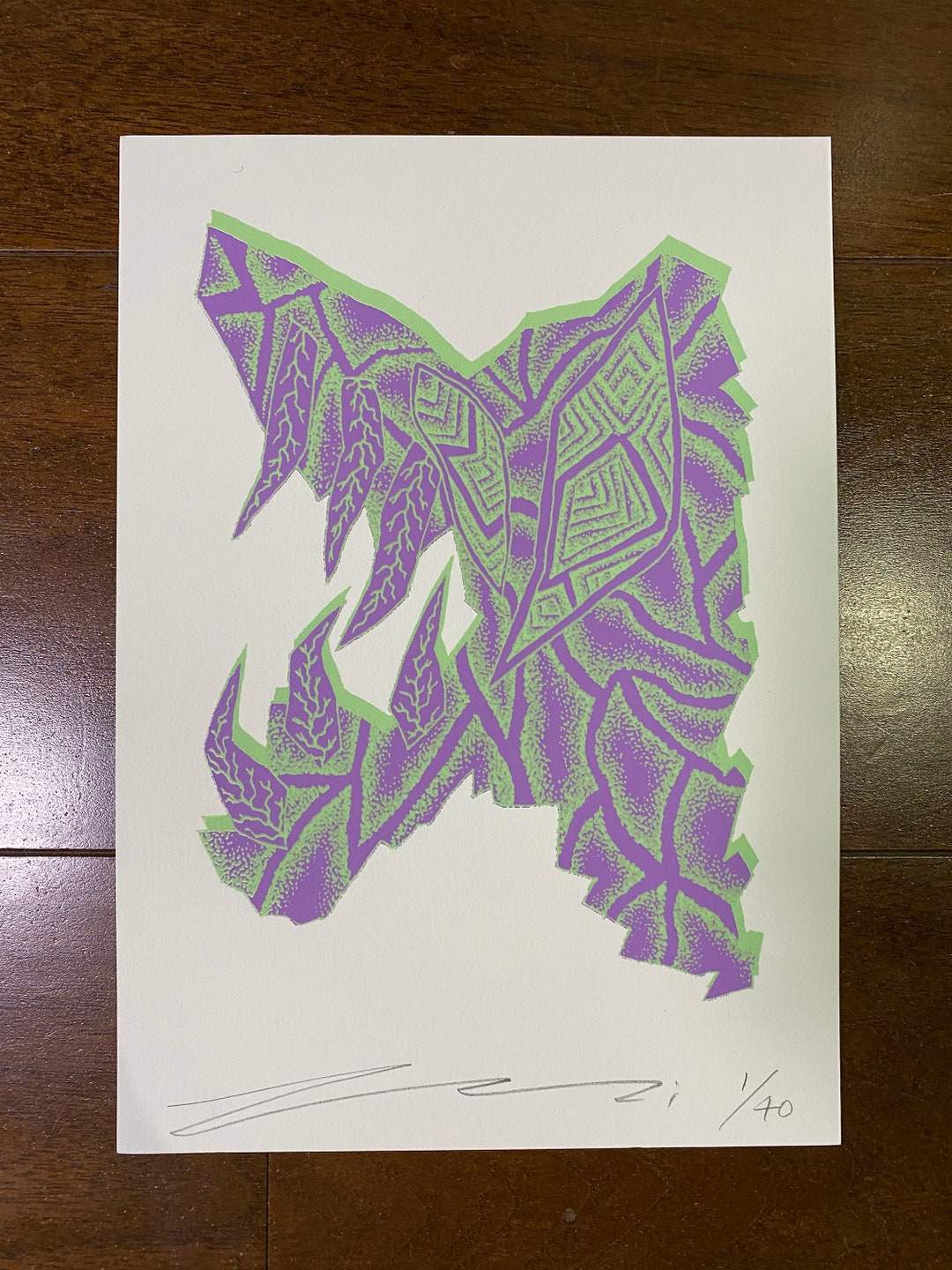 Dog Silkscreen Poster: 10.0" X 7.1" (255mm X 180mm) Limited 40 + A.P ...