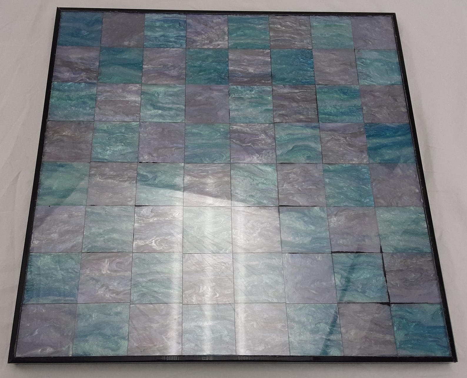 Aqua Acrylic Chess/checkers Board - Etsy