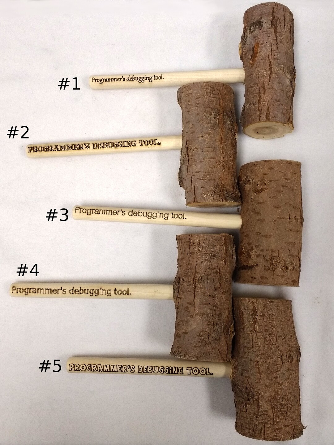 Programmer's Debugging Tool - Log Headed Hammer - Etsy