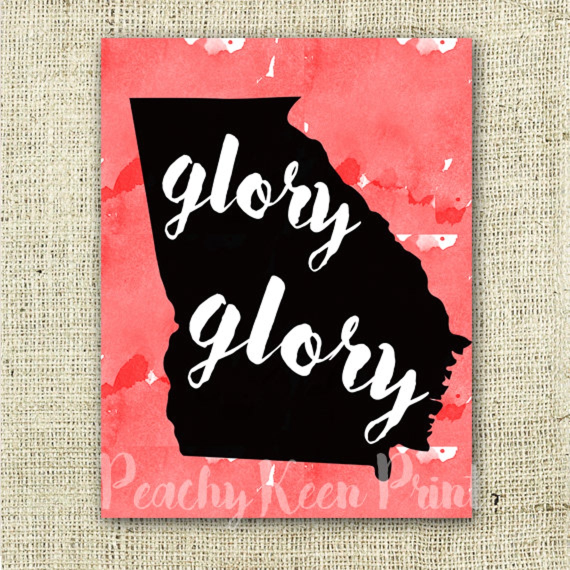 Printable University of Georgia Spirit Sign // Instant Download UGA ...