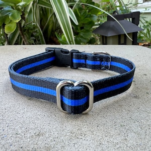 Thin Blue Line Dog Collar - Etsy