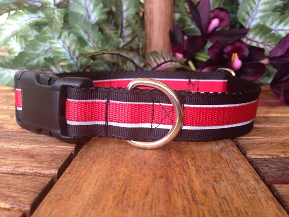 Thin Red Line Dog Collar | Etsy