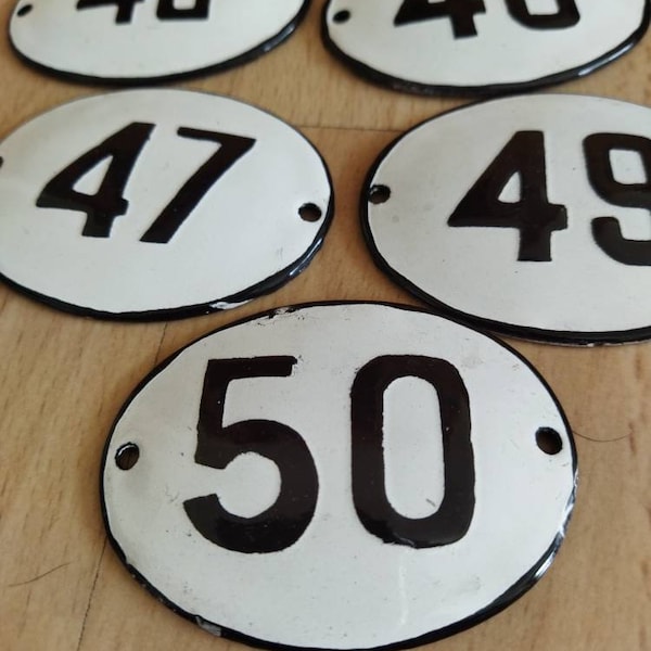 Metal Number Plate - Etsy