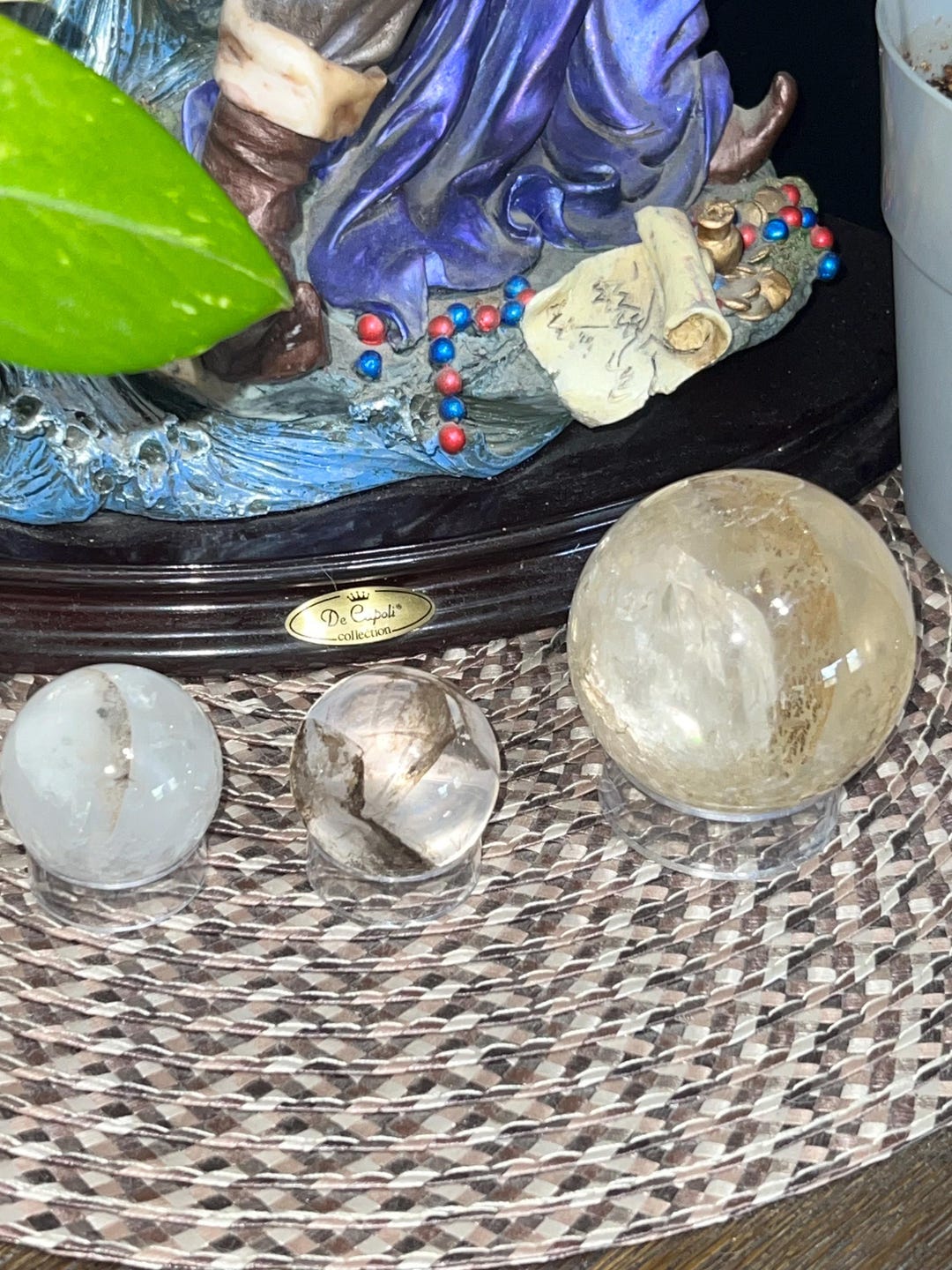 Clear Quartz Spheres, Dendritic Quartz, Quartz Inclusions, Rainbow ...