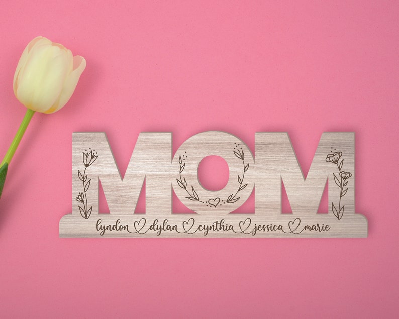 Personalized Mom Sign Wood Sign Gift for Mom Custom Wood - Etsy