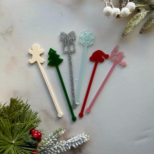 Christmas Party Drink Stirrers, Christmas Stir Sticks, Holiday Party ...