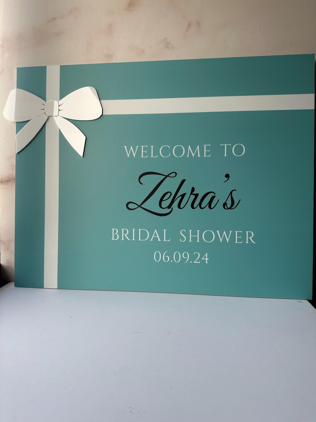 Tiffany & Co Bridal Welcome Sign: Party Decor - Etsy