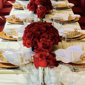 Acrylic Placeholders Mirror Acrylic Placeholders Wedding - Etsy