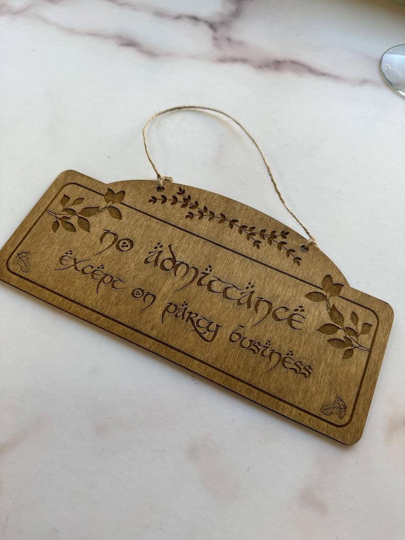Hobbit Daily Meals Engraved Plaque, Lord of the Rings, Hobbit Fans ...