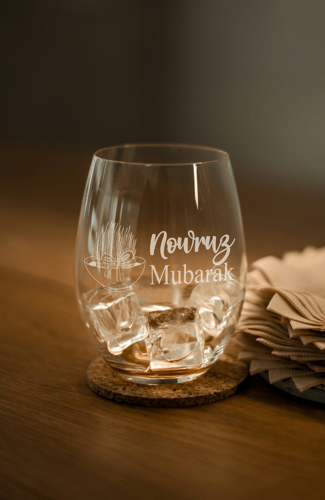 Nowruz Engraved Glass, Nowruz Decor, Nowruz Festival Glasses, Nowruz ...