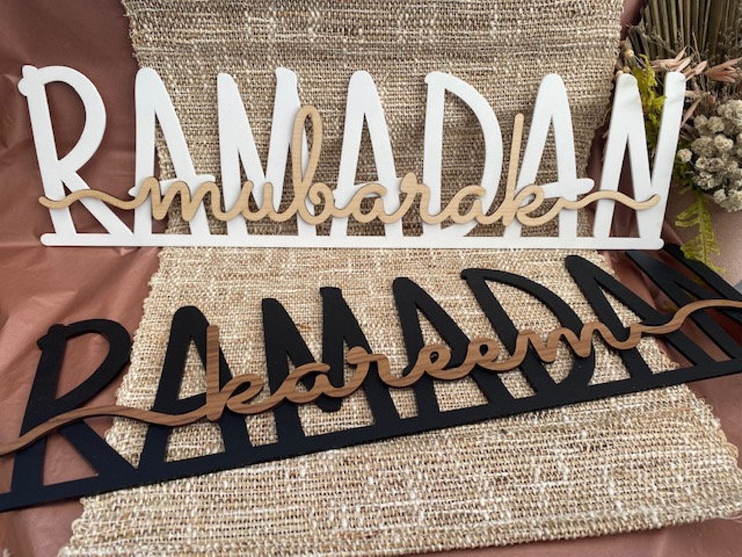 Ramadan Kareem Sign Ramadan Mubarak Sign Ramadan Acrylic Sign Ramadan ...